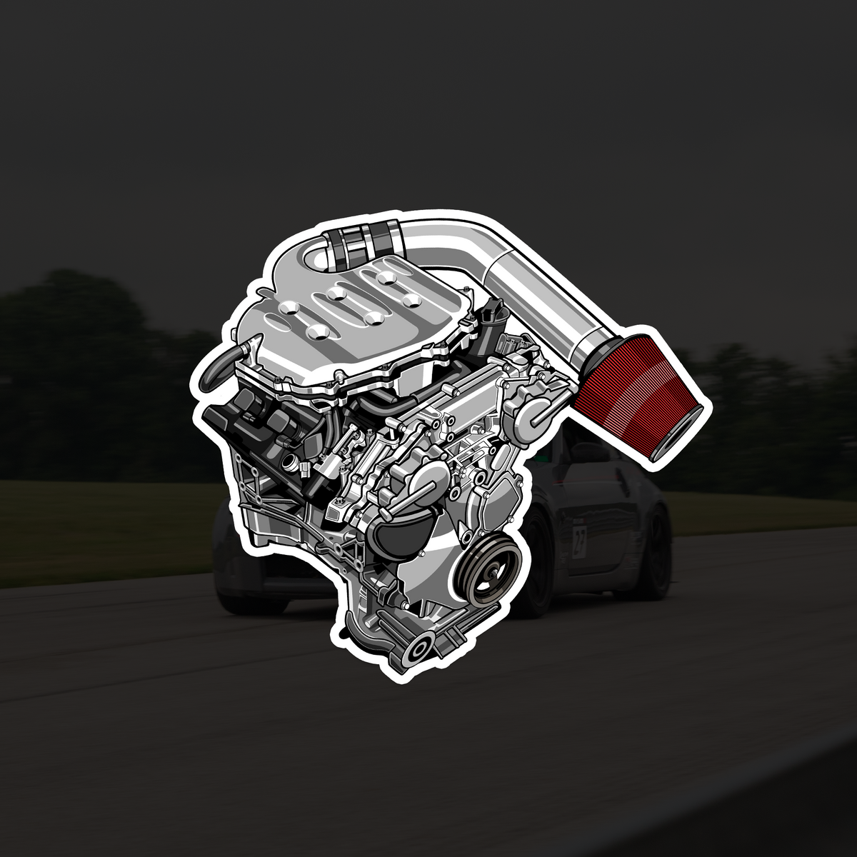 Nissan VQ35DE Slap Sticker - DE 350z G35 FX35 Parody Decal – Quantum ...